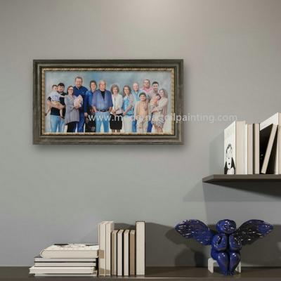 Κίνα Family People Custom Oil Realistic Portrait Painting For Holiday Gift 40 Cm X 80 Cm προς πώληση