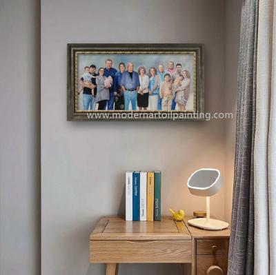 Κίνα Family People Custom Oil Realistic Portrait Painting For Holiday Gift 40 Cm X 80 Cm προς πώληση