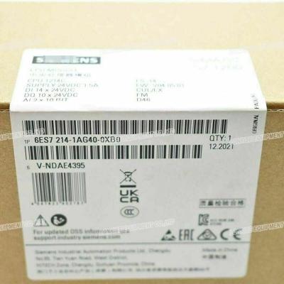中国 SIEMENS 6ES7 214-1AG40-0XB0 SIMATIC S7-1200 CPU 1214CのコンパクトCPU 販売のため