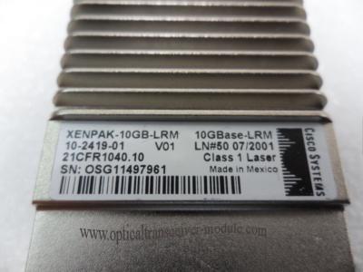 중국 데이터 센터 이더네트 섬유 송수신기 구리 SFP 단위 XENPAK-10GB-LRM 판매용
