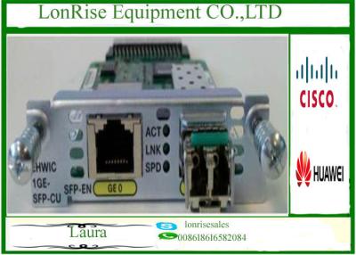 China Cisco HWIC-1GE-SFP-CU 1 Port Dual Cisco Network Modules SFP Or RJ45 CiscoCard for sale