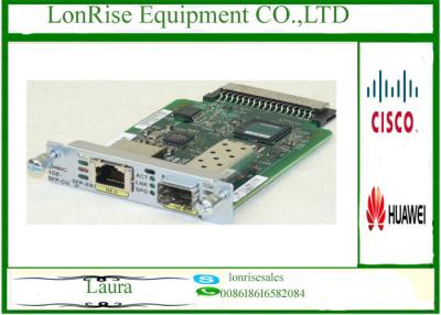 China Cisco HWIC-1GE-SFP-CU 1 Port Dual Cisco Network Modules SFP Or RJ45 CiscoCard for sale