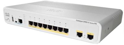 China Ethernet de Smartnet del puerto del interruptor WS-C2960C-8TC-L 2960C 8 del catalizador de CISCO 2960 en venta