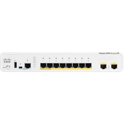China Ethernet de Smartnet del puerto del interruptor WS-C2960C-8TC-L 2960C 8 del catalizador de CISCO 2960 en venta