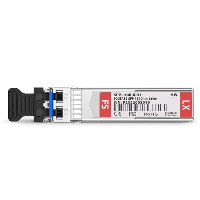 Cina Huawei eSFP-FE-LX-SM1310 Modulo trasmettitore SMF LC DOM 15km compatibile OC-3/STM-1 IR-1 SFP 1310nm in vendita