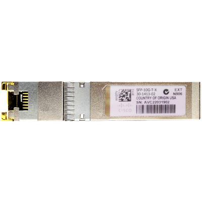 중국 시스코 SFP-10G-T-X 호환 10GBASE-T SFP+ 30m RJ45 CAT7 EXT 트랜시버 모듈 판매용