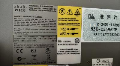 China N5K C5596UP FA Cisco Nexus 5000 serie de cambio en stock con buen precio en venta