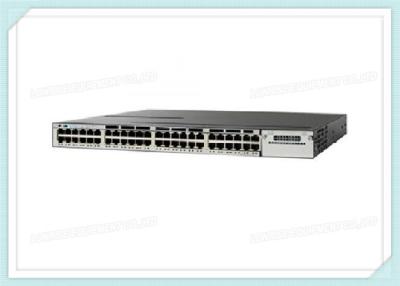 中国 CiscoスイッチWS-C3850-48F-S層3 - 48 * 10/100/1000イーサネットPOE+はIPの基盤を左舷に取ります 販売のため