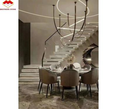Chine Escaliers en pierre sintrée taillés sur mesure pour un design moderne de luxe en différentes couleurs à vendre