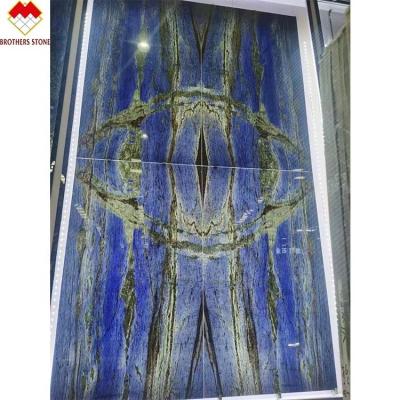 Chine Design moderne Luxe élégant Brésil Rêve Saphir Blue Stone rétroéclairé Labradorite Granit bleu à vendre
