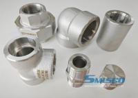 Quality Threaded NPT Tee F304L Stainless Steel Forged Fitting Class 6000 For Chemical for sale