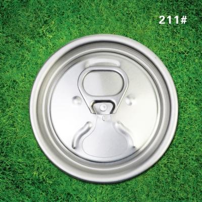 China Aluminum Can Lids with Logo Printing and 0.3mm Thickness Silver Color for Products for sale