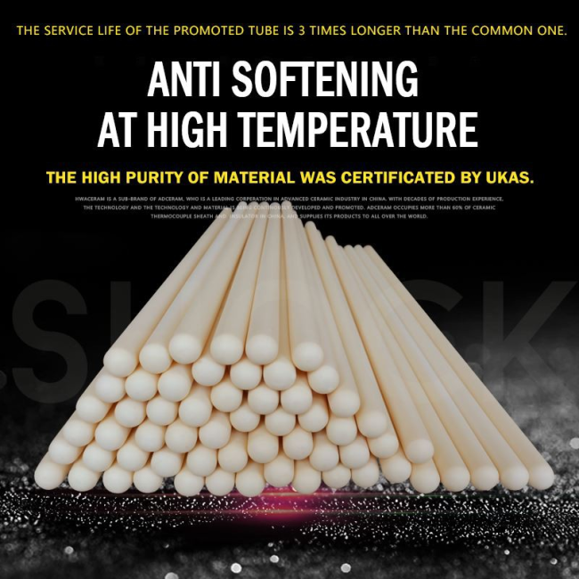alumina ceramic closed one end tube