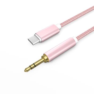 Κίνα Τύπος Γ Jack 3.5mm ακουστικό καλώδιο 1m ακουστικών AUX καλωδίων USB Γ μήκος προς πώληση