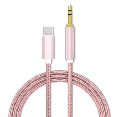 Κίνα Τύπος Γ Jack 3.5mm ακουστικό καλώδιο 1m ακουστικών AUX καλωδίων USB Γ μήκος προς πώληση