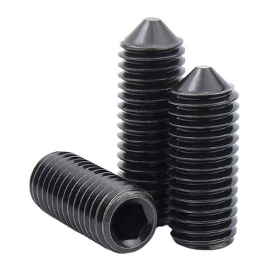 China Grade4.8/8.8/10.9/12.9din913/din914/din915/din916 Black Oxidized Flat End Pointed Hex Socket Head Screws for sale