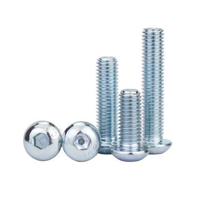 China Button Head Socket Cap Screw (BHSCS) Grade 4.8/8.8/10.9/12.9 Half Round Head Cap Socket Screw for sale