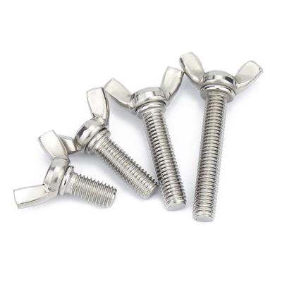 China Din316 Wing Bolt Carbon Steel Wing Bolt Stainless Steel Eyebolt with Wing Nut butterfly Bolt Galvanized for sale