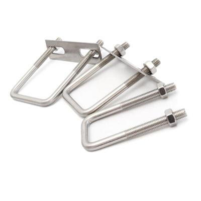China China Galvanized U Bolt Sizes Auto Part Trailer U-bolt Nut Pipe Clamp High Strength Stainless Steel square U Bolt for sale