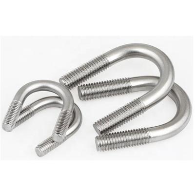China U-shaped Bolt 304 Stainless Steel U-shaped Screw Nut Set U-shaped Pipe Clamp Fixing Clip for sale