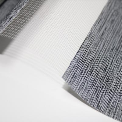 China Professional Manufacturer Zebra Blinds Two Layer Roller Blackout Zebra Blinds Fabric zu verkaufen