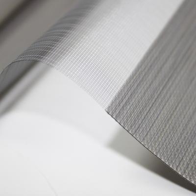 Cina New Style Black Veil Full Blackout Waterproof Zebra Blind Polyester Fabric Shades Zebra Blinds Fabric in vendita