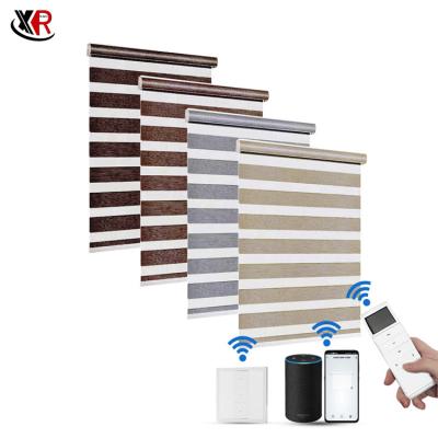Cina New Style Battery Power Motorized Window Roller Curtain Blinds Shades Automatic Office Blind Curtains For Home in vendita