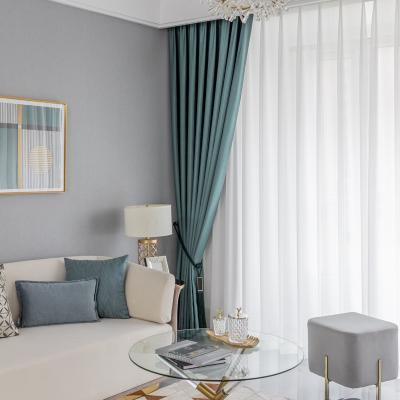 Cina Blackout Curtain Living Room Luxury Solid Color High Shading Window Curtain in vendita
