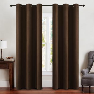 Cina Hot Selling High Quality 100% Polyester Blackout Window Living Room Curtains in vendita