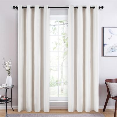 Cina Hot selling modern solid color bed curtains blackout finished products in vendita