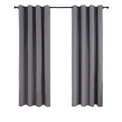 Cina Modern Solid Color Curtains Finished Living Room Bedroom High Precision Full Blackout Curtains in vendita