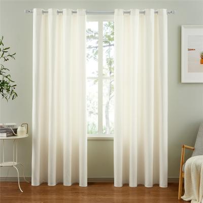 Cina The double-sided lattice jacquard curtains wholesale for the living room in vendita