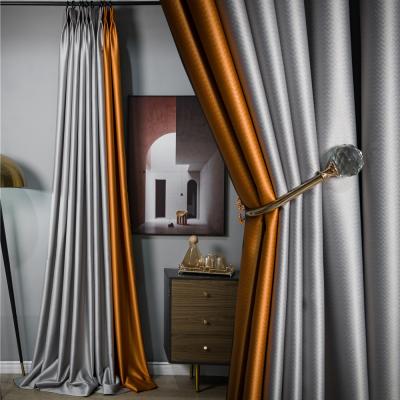 Cina Modern light luxury plus thick black silk high precision full blackout cloth solid color living room bedroom in vendita