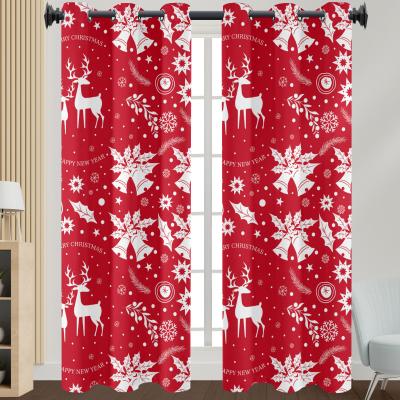 Cina Modern American Light Luxury Christmas Light Curtain Christmas Curtain Halloween Curtains in vendita