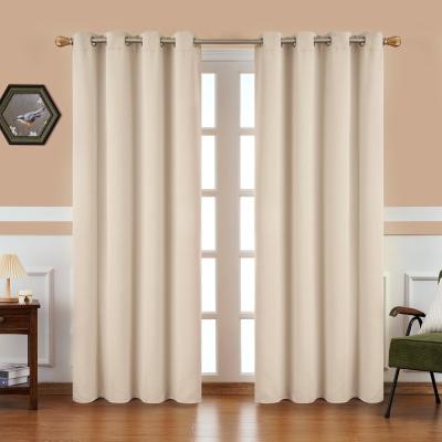 Cina North America Blackout Curtain Fabric Scandinavian Solid Color High Precision Bedroom High Blackout Finished Curtains in vendita