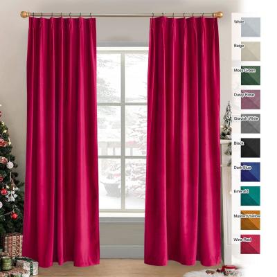 Cina Blackout Ready Made Window Decoration Drape Rose Home Curtains Wall Profiles Curtains Drapes Fabric in vendita