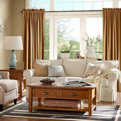 Cina Ready Made Blackout Ready Made Window Decoration Home Window Thick Luxury Living Room Curtain in vendita