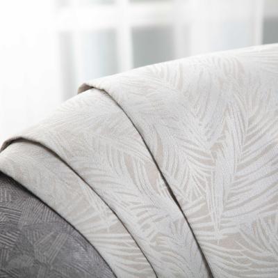 中国 Factory Ready made top quality ins style high-density Leaf jacquard blackout curtain fabric 販売のため