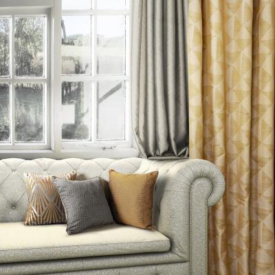 中国 Concise American Design High Sense Geometric pattern Jacquard Home Decoration Curtain 販売のため