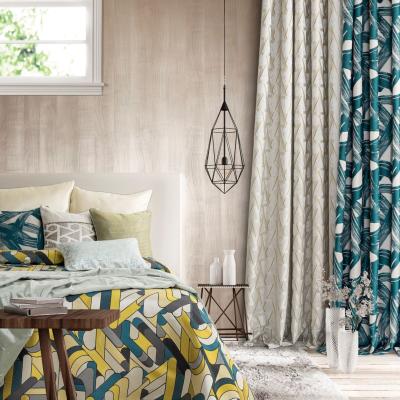 Cina American Modern Design Colorful Customization High-precision Jacquard Blackout Curtain in vendita