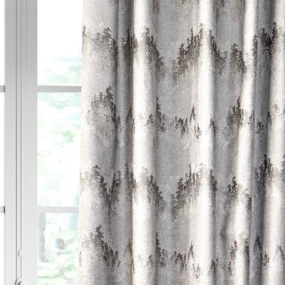 Cina French Modern Style Semi-Shading Ripple Jacquard High Grade Customized Curtain Wholesale in vendita