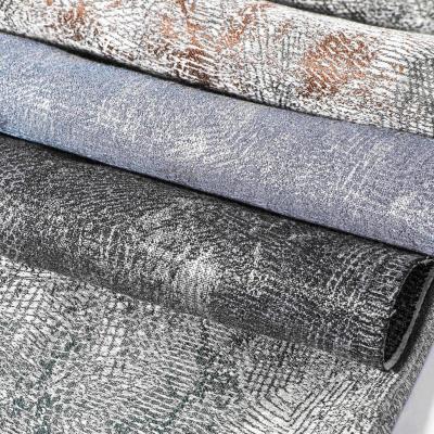 Cina Factory Ready Made Simple Texture Light Luxury High-precision Dense Jacquard Customized Curtain Fabric in vendita