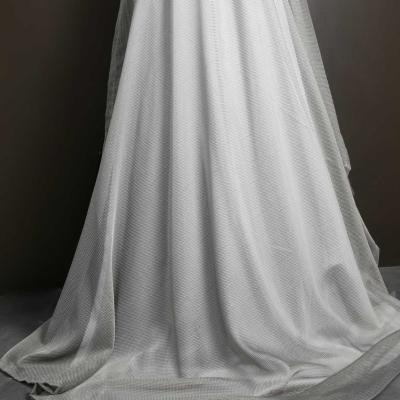 Cina Wholesale French Light Luxury Style Sheer Line Jacquard Finished Product Curtain Fabric in vendita