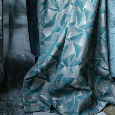 Cina Factory Price Modern Triangle Irregular Design Multi-color Customized Blackout Curtain in vendita