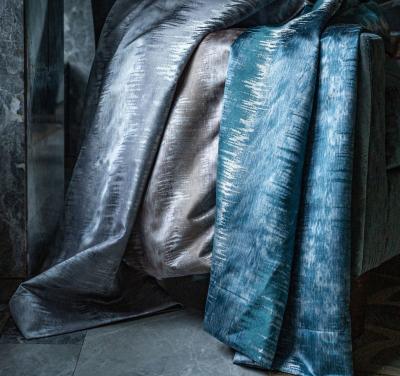 Cina French Elegant Style High-precision Texture Jacquard Silky Natural Drape Blackout Curtain in vendita