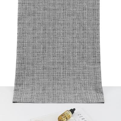 Cina Wholesale Simple And Elegant Grey Plaid Design Light Luxury Competitive Price Curtain Fabric in vendita
