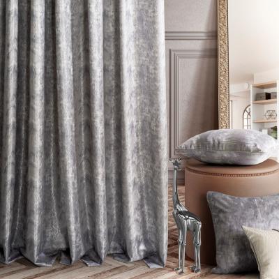 Cina European Luxury Design Silky Natural Drape Finished Curtains For Bay Window Decoration in vendita