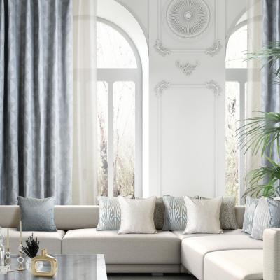Cina Triangle Alternate Geometric Design American Style Factory Ready Made Blackout Curtain in vendita