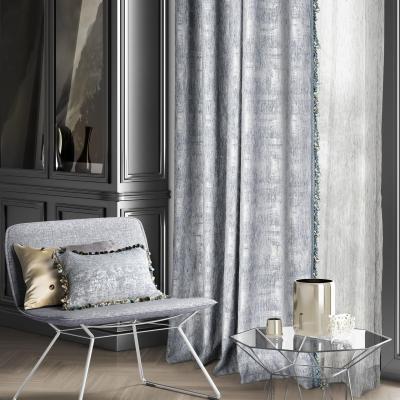 Cina Retro Style Factory Price Classic Pattern Jacquard Blackout Curtains For Living Room in vendita