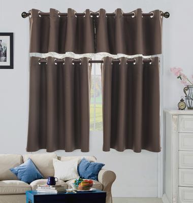 Cina Hot selling Amazon Best Selling High Quality Thick Solid Color Woven Fabric Blackout Curtain For Living Room in vendita